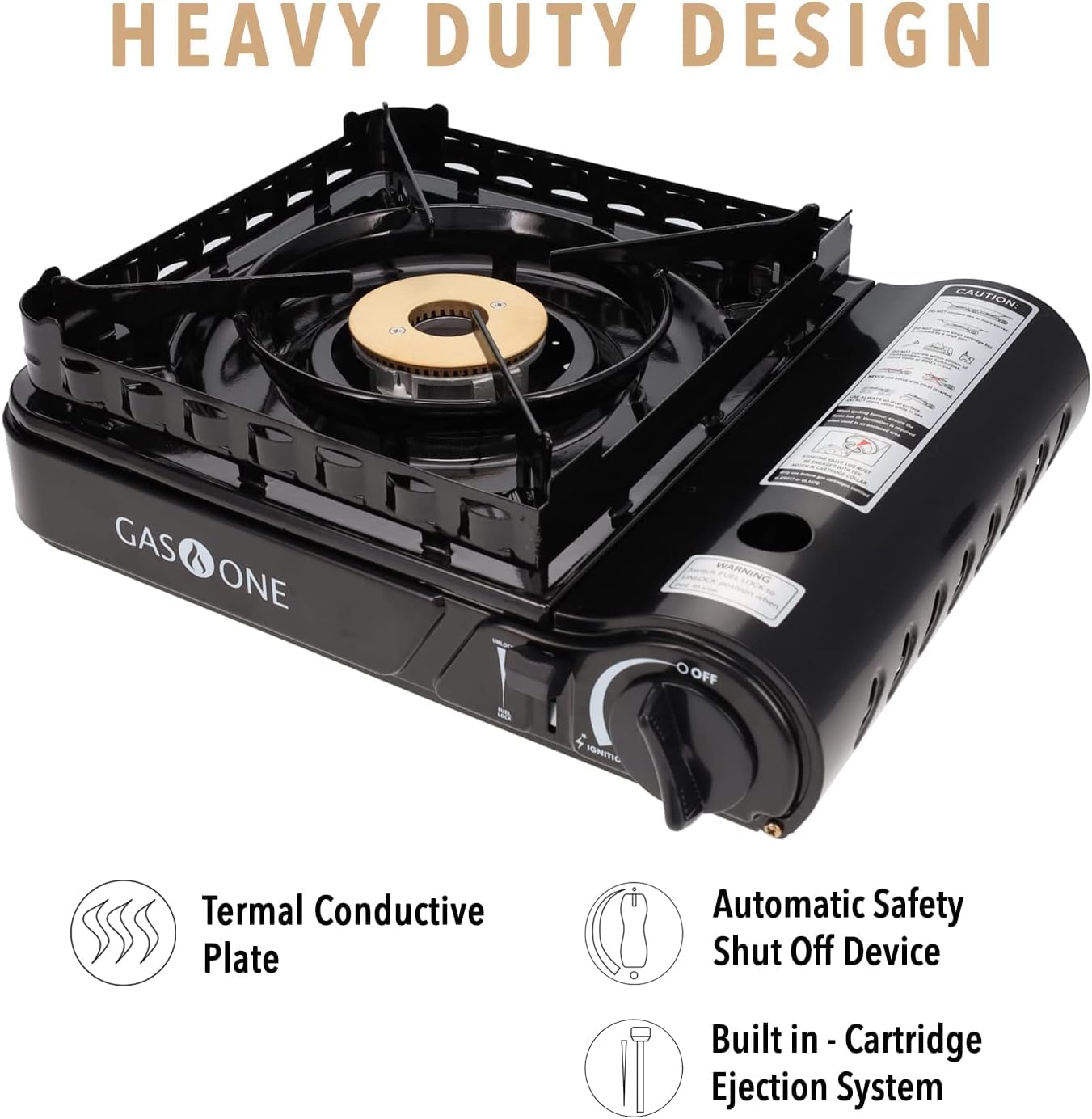 Snapklik.com : Gas One Dual Fuel Portable Stove 15,000BTU