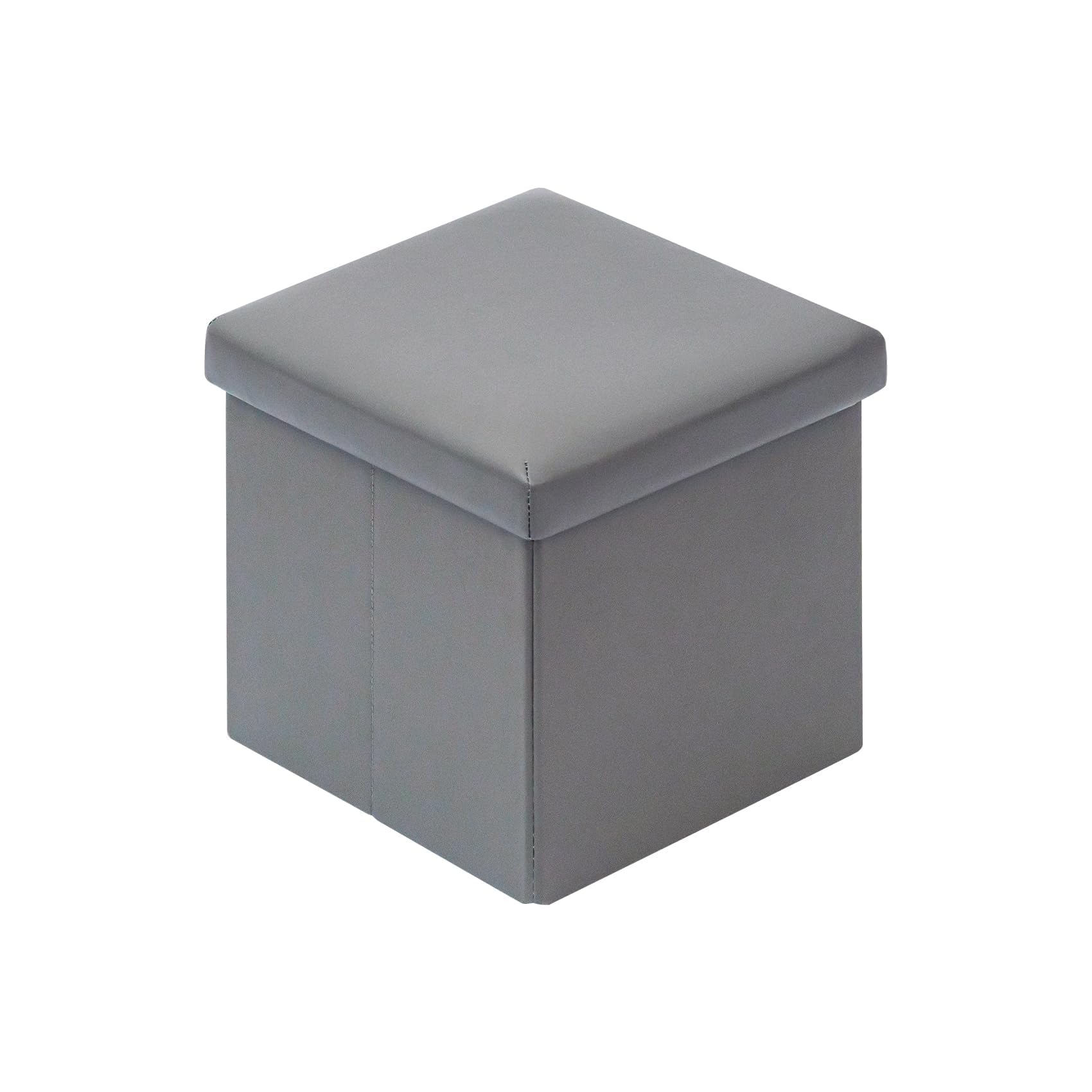 Snapklik.com : Storage Ottoman Cube, Faux Leather Small Foot Seat, For ...