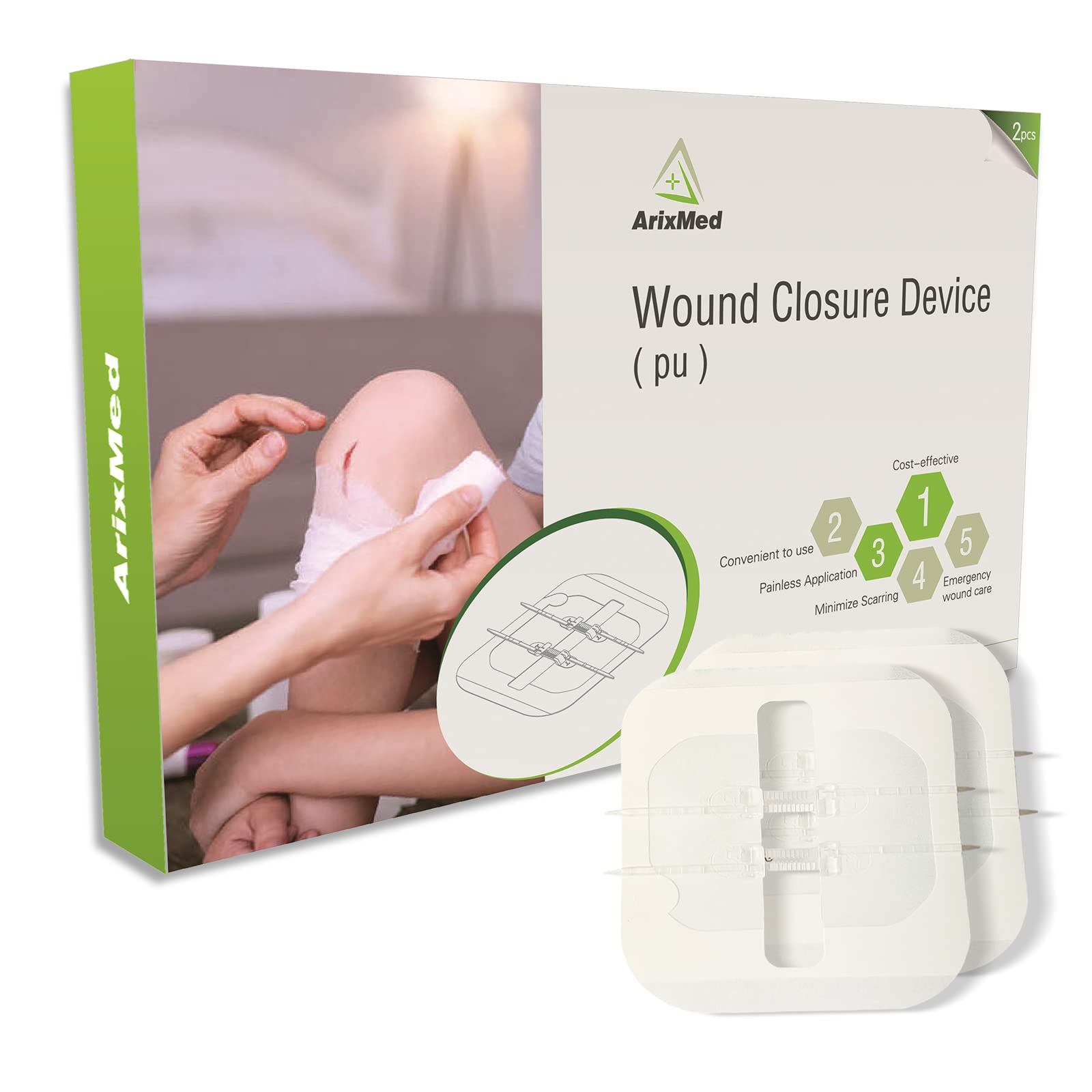 Buy ArixMed Emergency Wound Closure Device, Zip Sutures Butterfly ...
