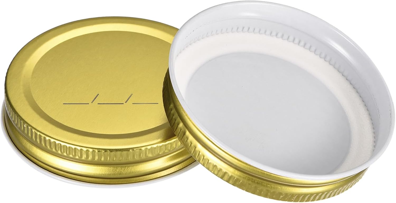Amazon.com: uxcell Mason Jar Lids, 12 Pcs - Tinplate Canning Lids ...