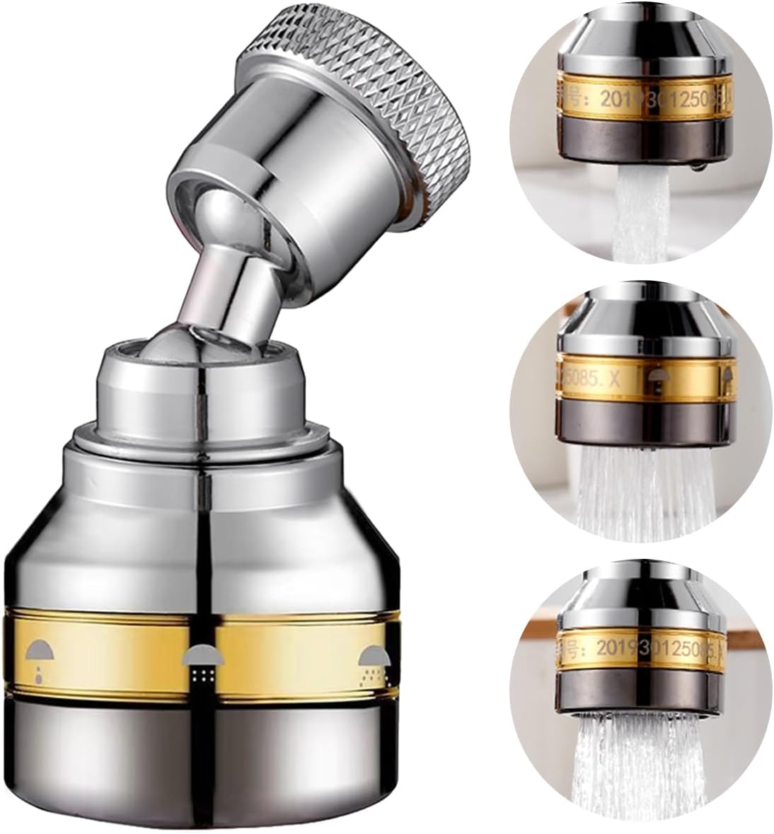 ILoveFidget Kitchen Faucet Spray Head, Solid Brass and Stainless Steel ...