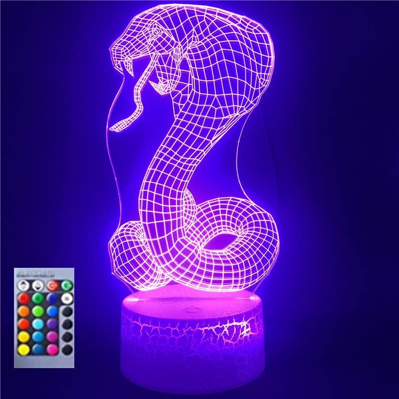 MOLLY HIESON 3D Snake Night Light Table Desk Optical Illusion Lamps 16 ...