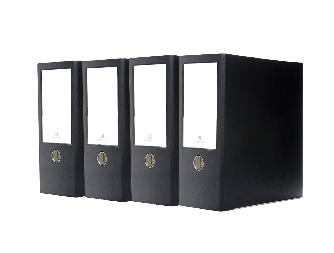 Bindertek 3-Ring 4-Inch Premium Linen Textured High Capacity Binder 4 ...