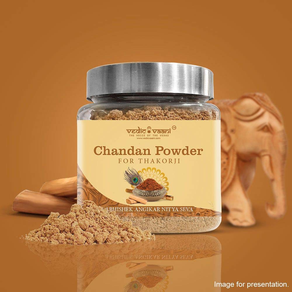 Vedic Vaani Natural Fresh Chandan Powder Sandal Wood Powder for Puja ...