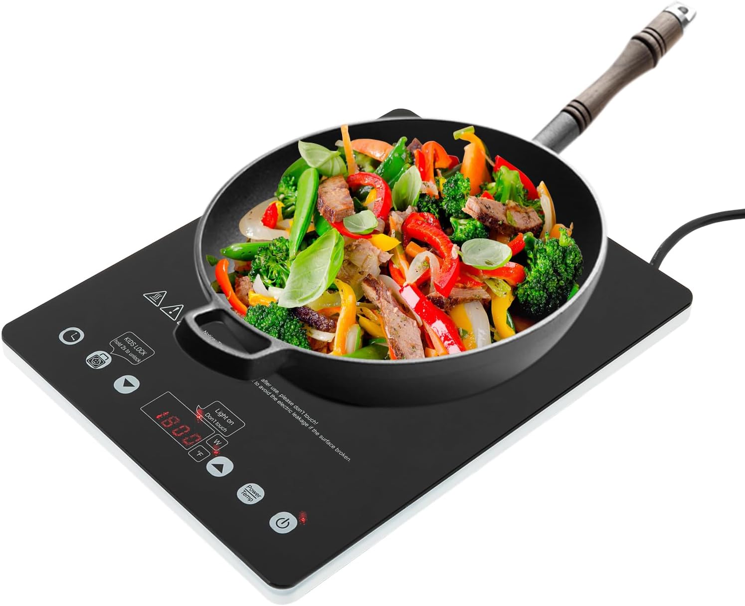 Amazon.com: Electric Cooktop, 4 Burner Radiant Induction Electric ...