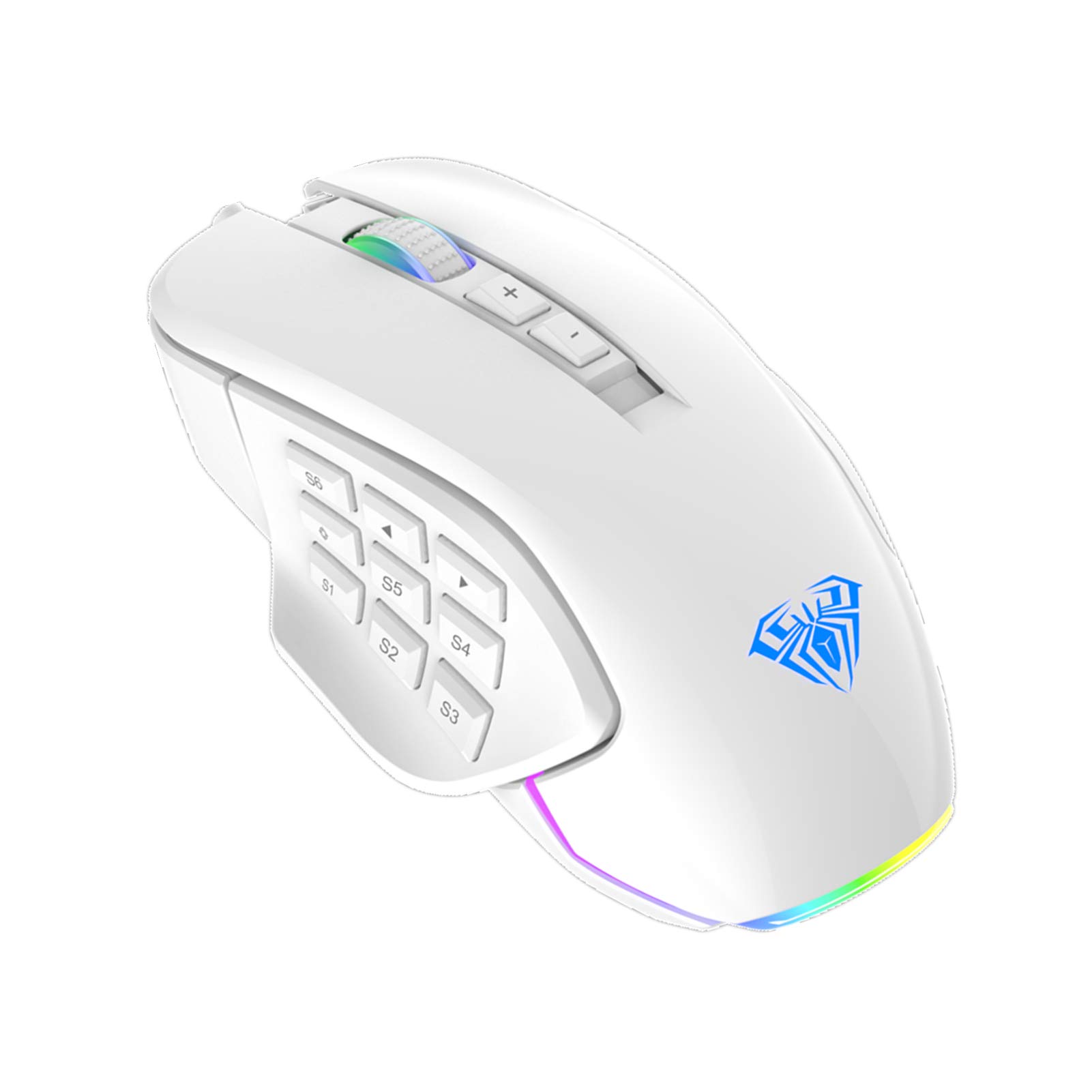 Buy AULA H510 Professional MMO Gaming Mouse Wired with 9 Side Buttons ...