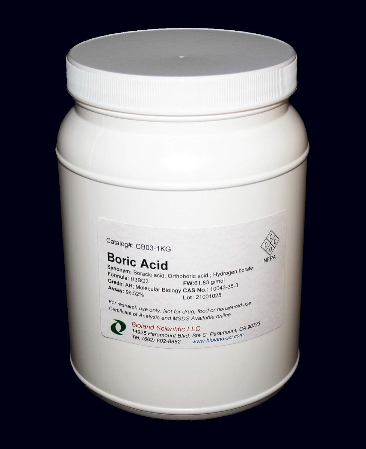 Boric Acid (1 kg) : Amazon.ca: Industrial & Scientific