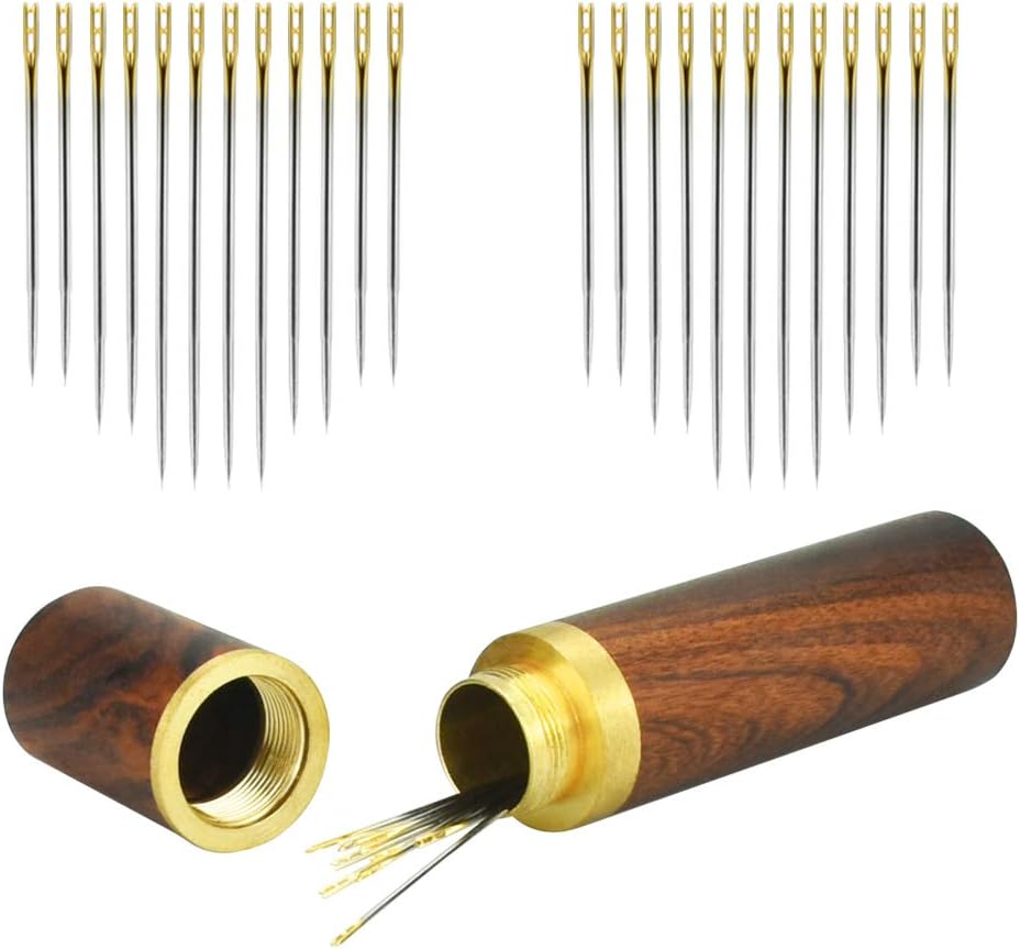 KLYNGTSK 24 PCS Self Thread Needles Assorted Sizes Sewing Darning ...