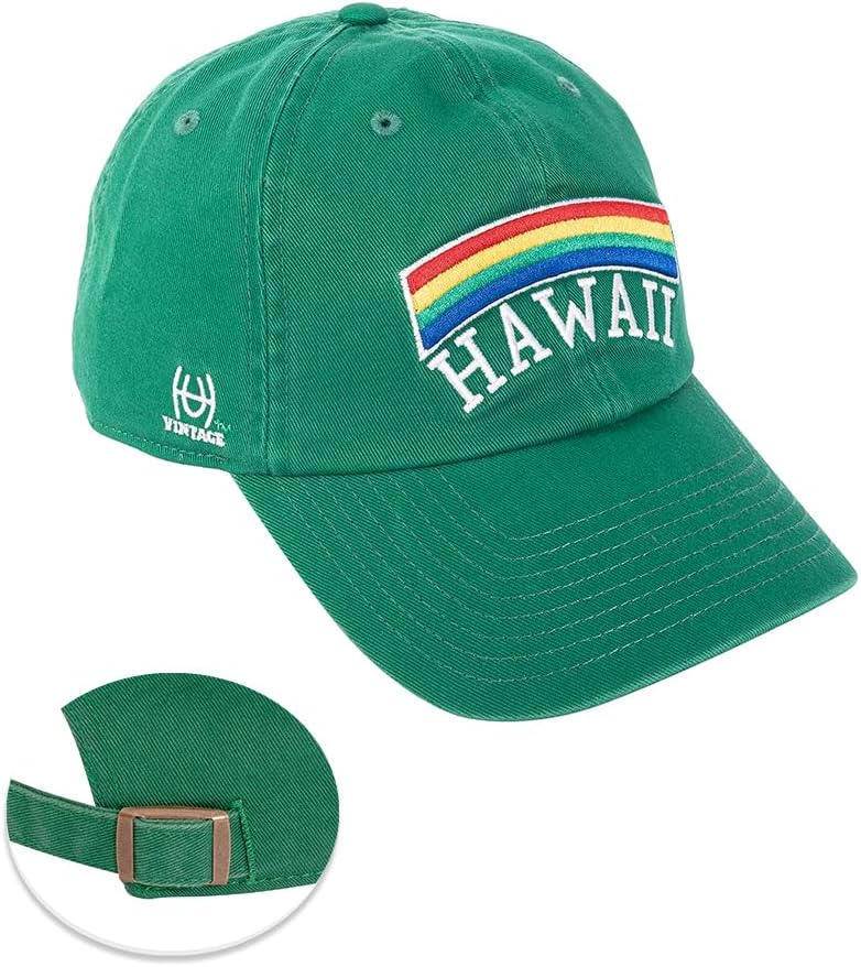 Amazon.com: Desert Cactus University of Hawaii Baseball Hat Rainbow ...