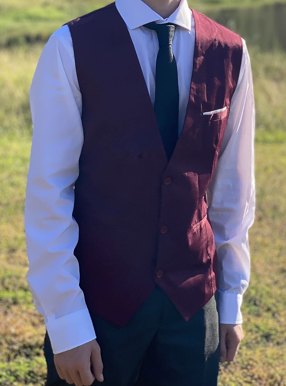 $8/mo - Finance COOFANDY Men's V-Neck Sleeveless Slim Fit Jacket Casual ...