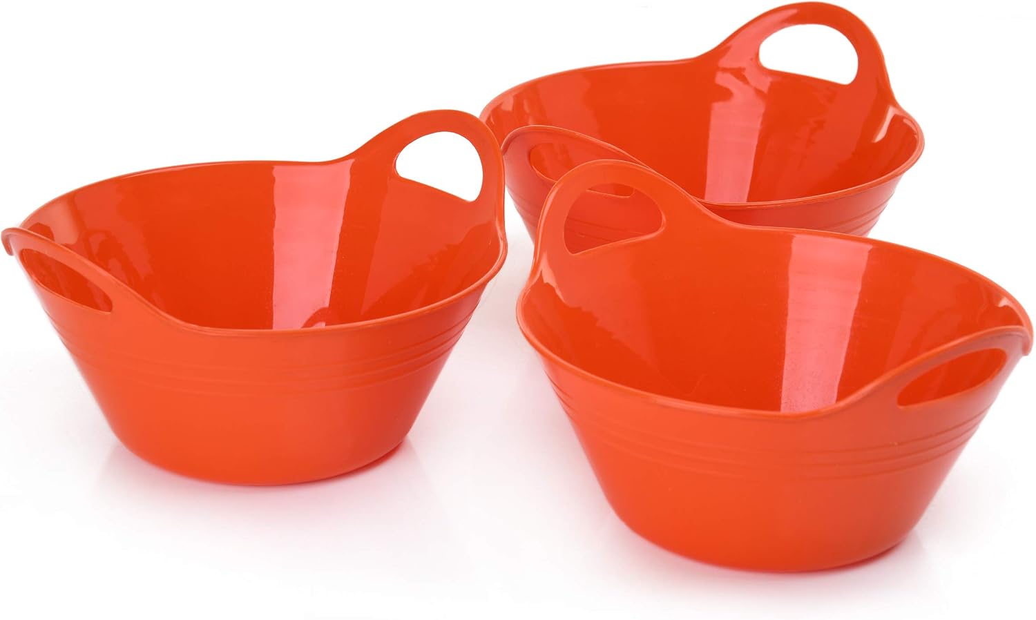 Amazon.com | Mintra Home Plastic Bowls with Handles (970ml Small 3pk ...