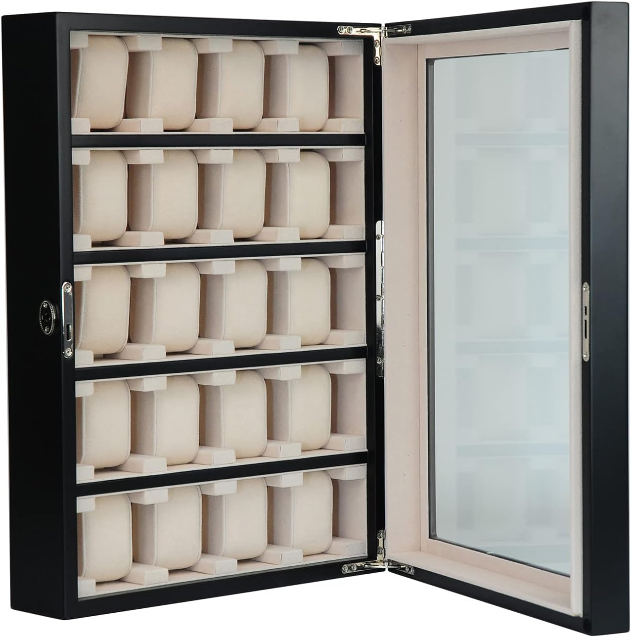 Amazon.com: TimelyBuys 20 Piece Cherry Wood Watch Display Wall Hanging ...