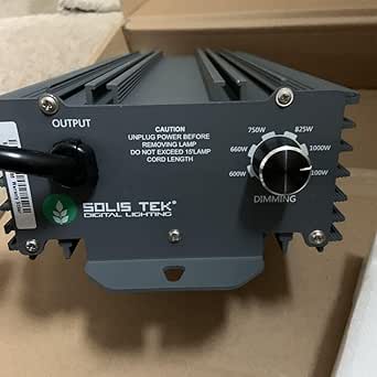 Solistek 1000w Digital Ballast 120/240v Fires Both Single Ended and ...