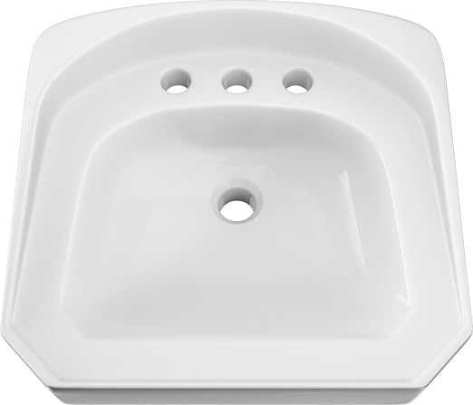 PROFLO PF5514 20-5/8" Rectangular Vitreous China Wall Mounted Bathroom ...