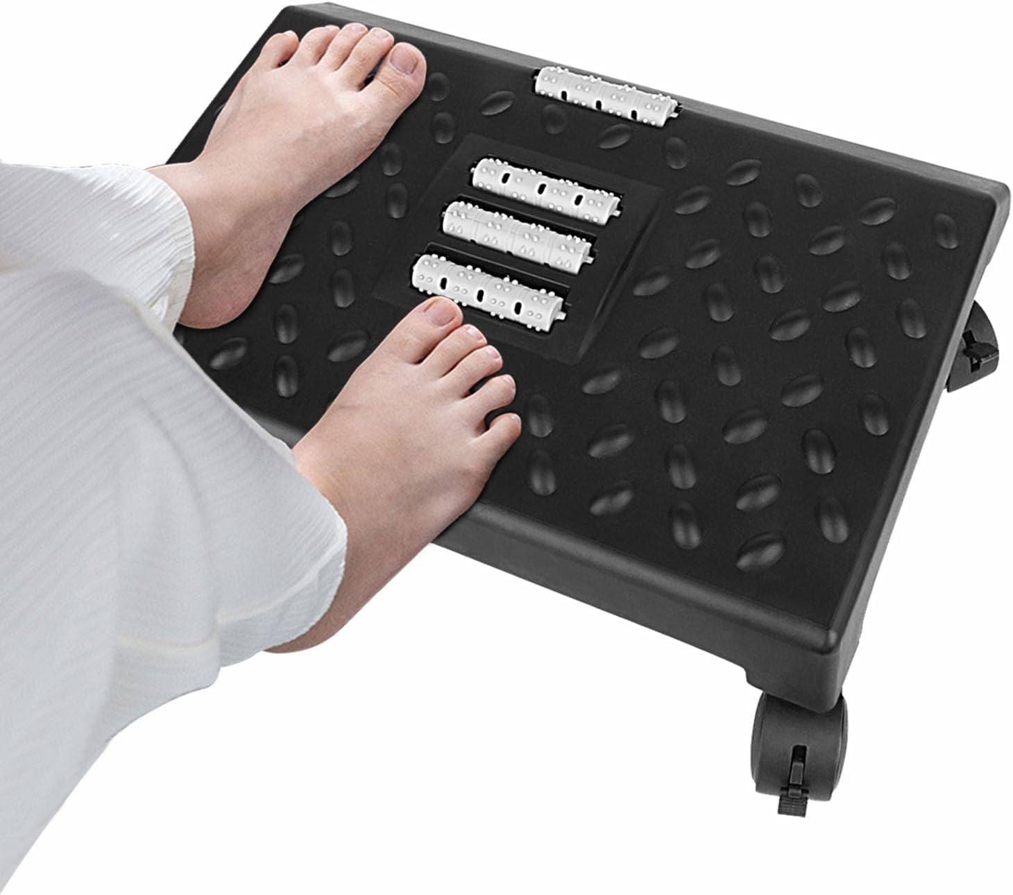 Sisliya Foot Rest for Under Desk with Massage Surface and Rollers, 360 ...