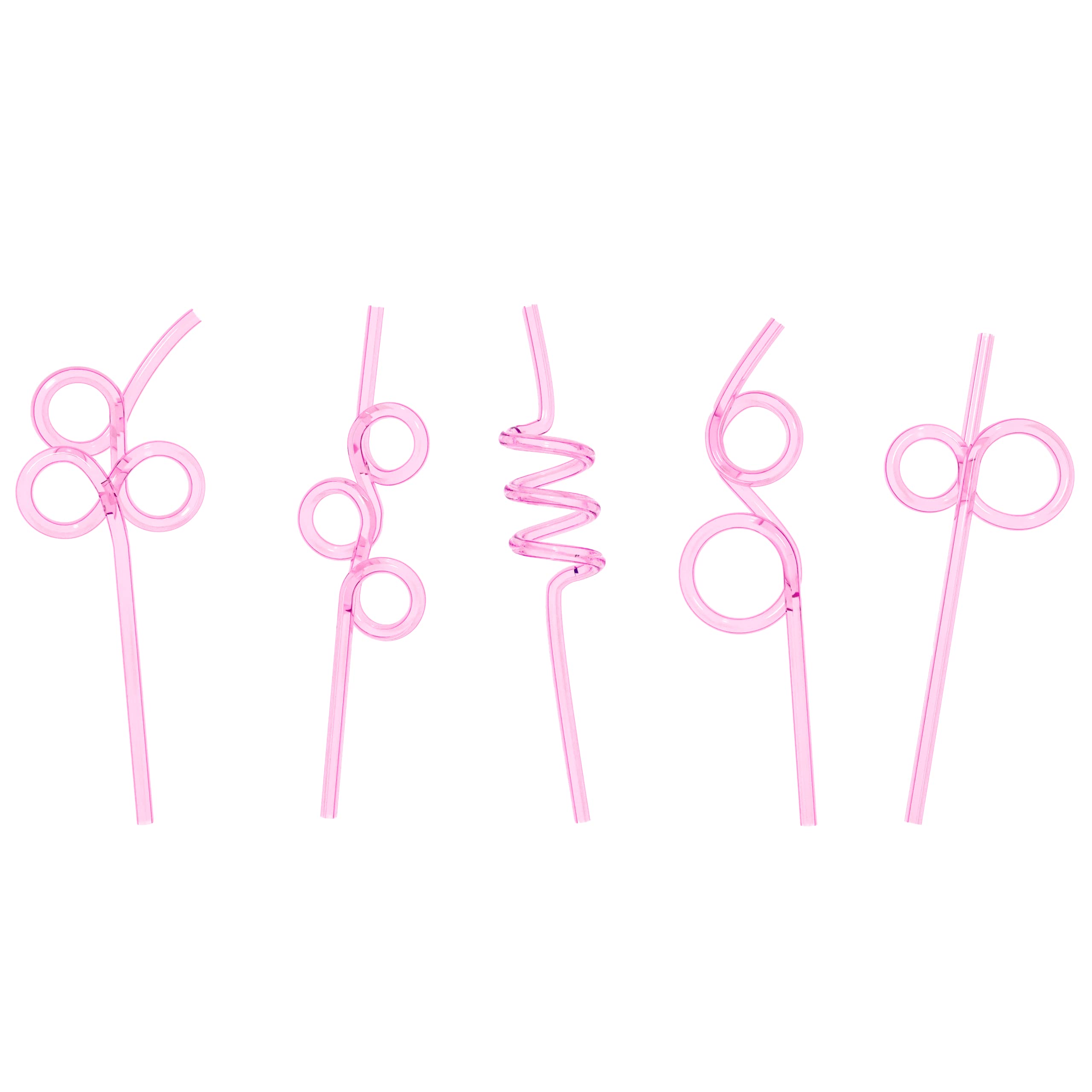 Amazon.com: Fiesta First 10 Premium Short Crazy Silly Straws for Kids ...