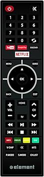 Amazon.com: Element Electronics Remote for Element's Smart TV Model ...