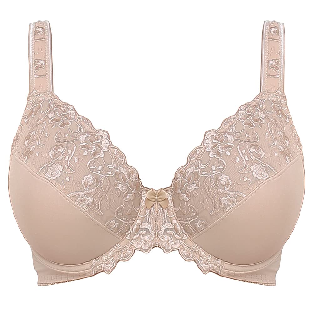 Snapklik.com : Womens Full Coverage Underwire Bra Non Padded Floral ...