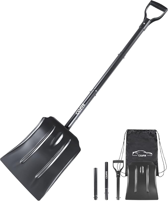 Amazon.com : COFIT 47" Heavy Duty Car Snow Shovel, Wide Spade Aluminium ...