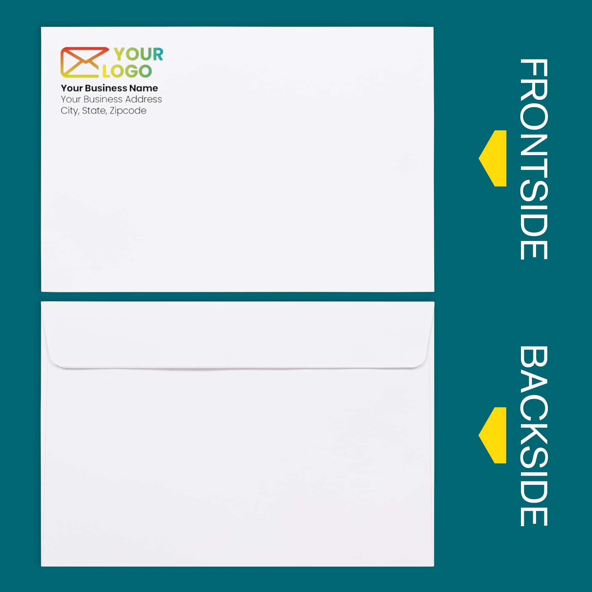 Snapklik.com : 6x9 Custom Printed Booklet Envelopes - 500 Pack - Peel ...