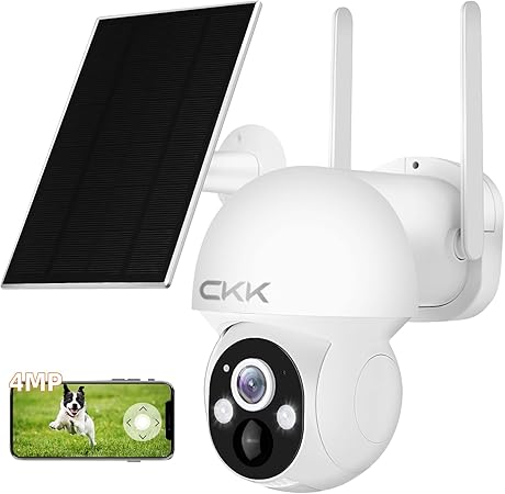 Amazon.com : CKK Wireless Cameras for Home/Outdoor Security, Solar ...