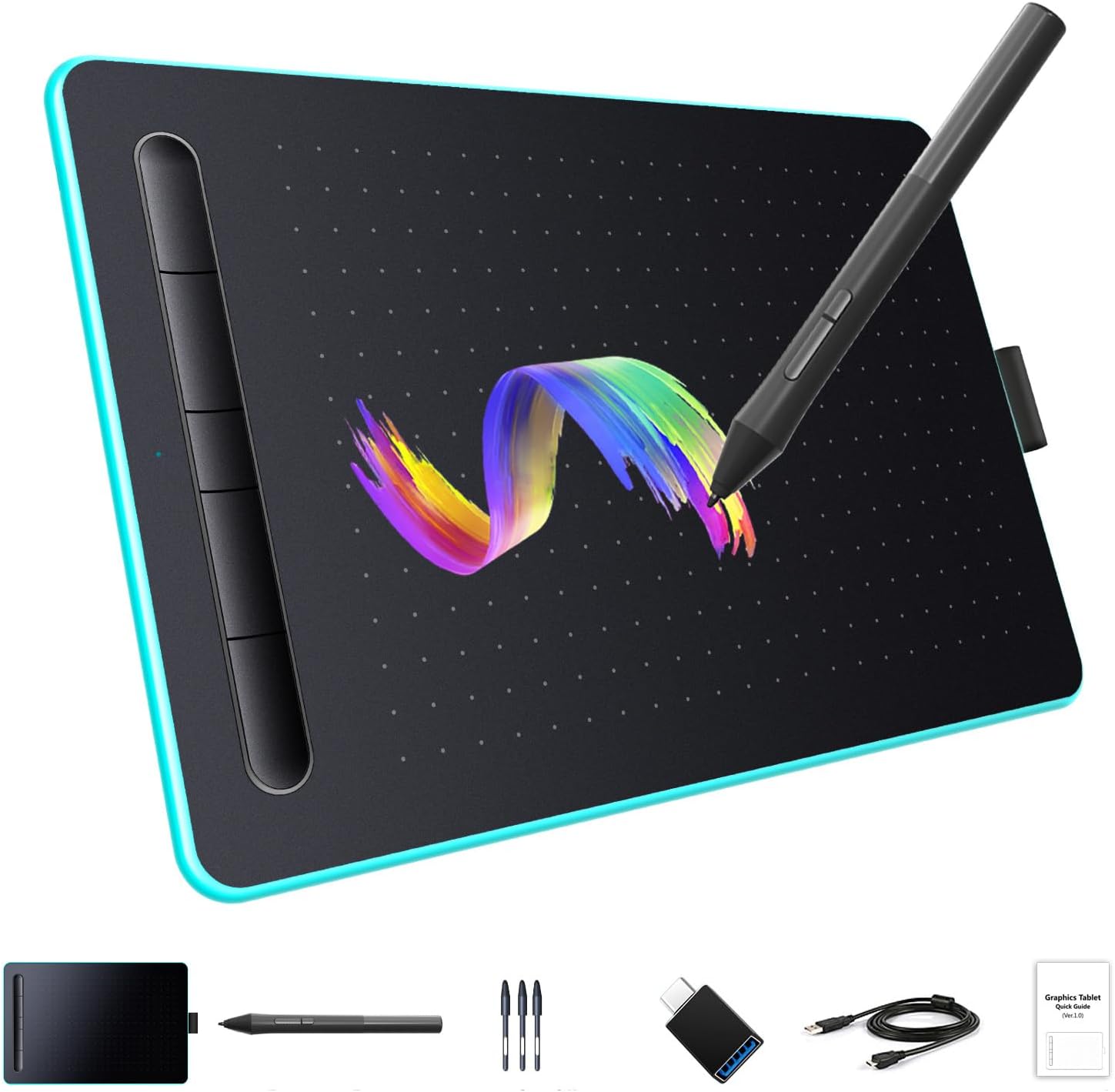 Amazon.com: HUION Inspiroy H640P Drawing Tablet, 6x4 inch Digital Art ...