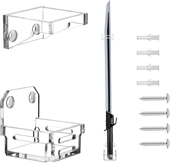 Amazon.com: Cosmos 1 Set Lightsaber Wall Mount Stand Darksaber Display ...