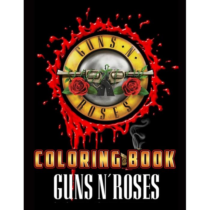 Buy Guns N' Roses Coloring Book: A Cool Coloring Book With Many ...
