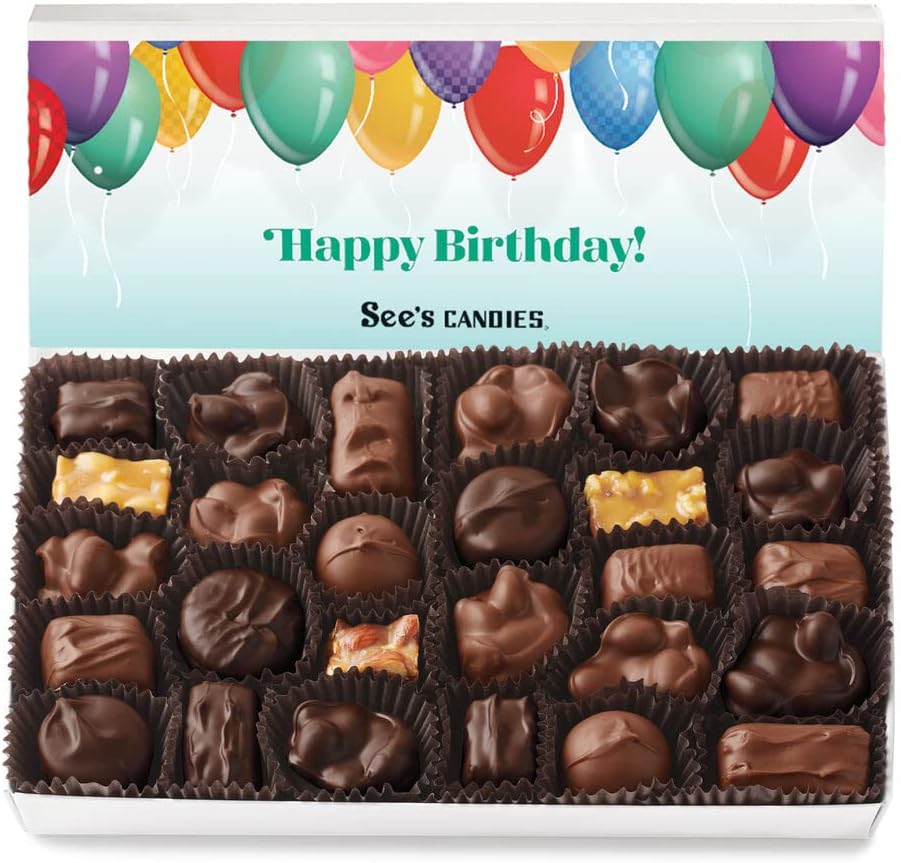 Amazon.com : See's Candies Dark Chocolates (1 Pound, White Wrap ...