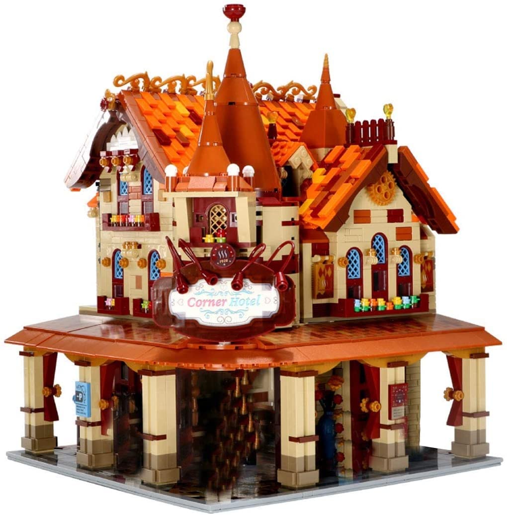 Buy MOMOJA Building Blocks House Kit, 3280 Parts Modular Hotel Model ...