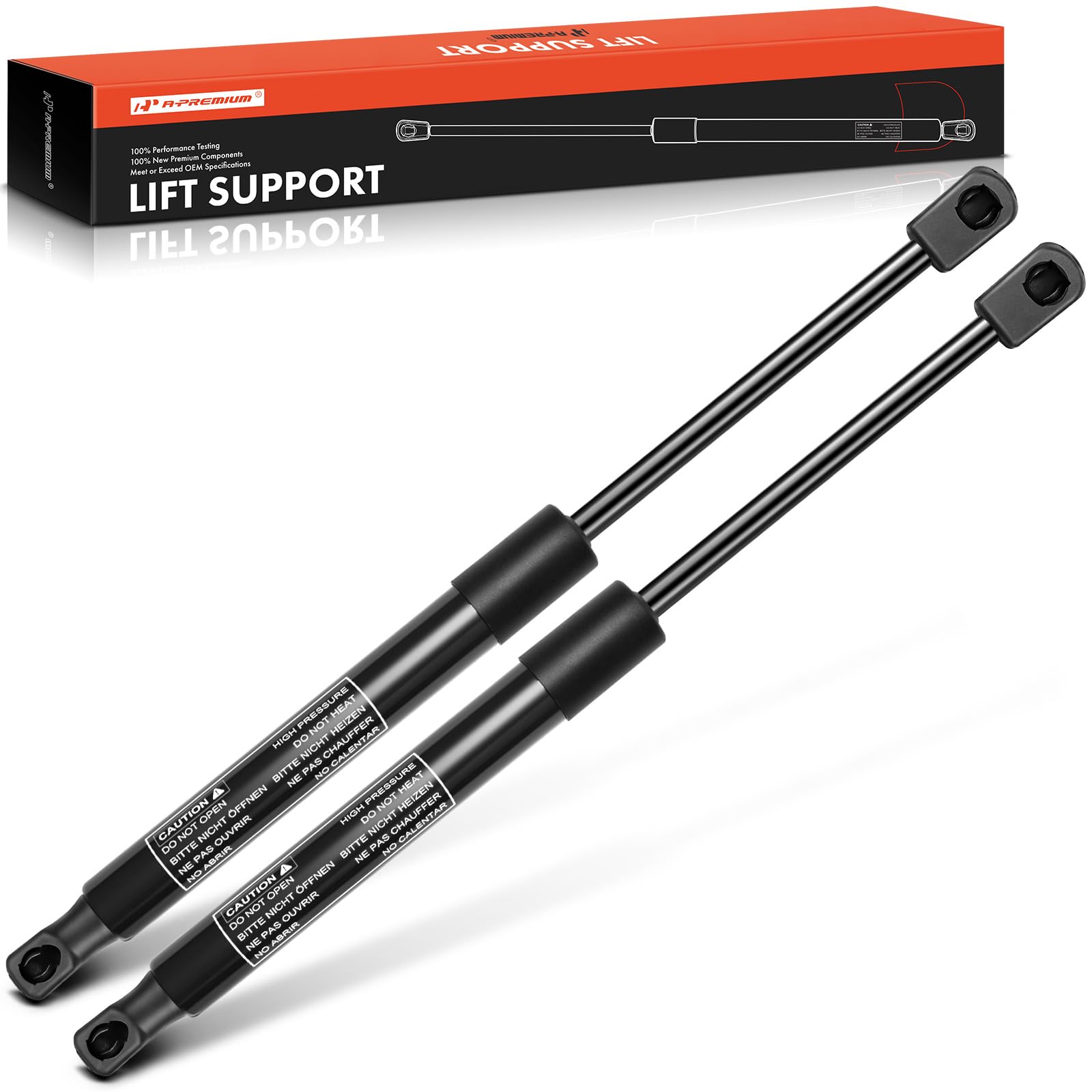 A-Premium Tailgate Lift Supports Shock Struts Gas Spring Prop ...