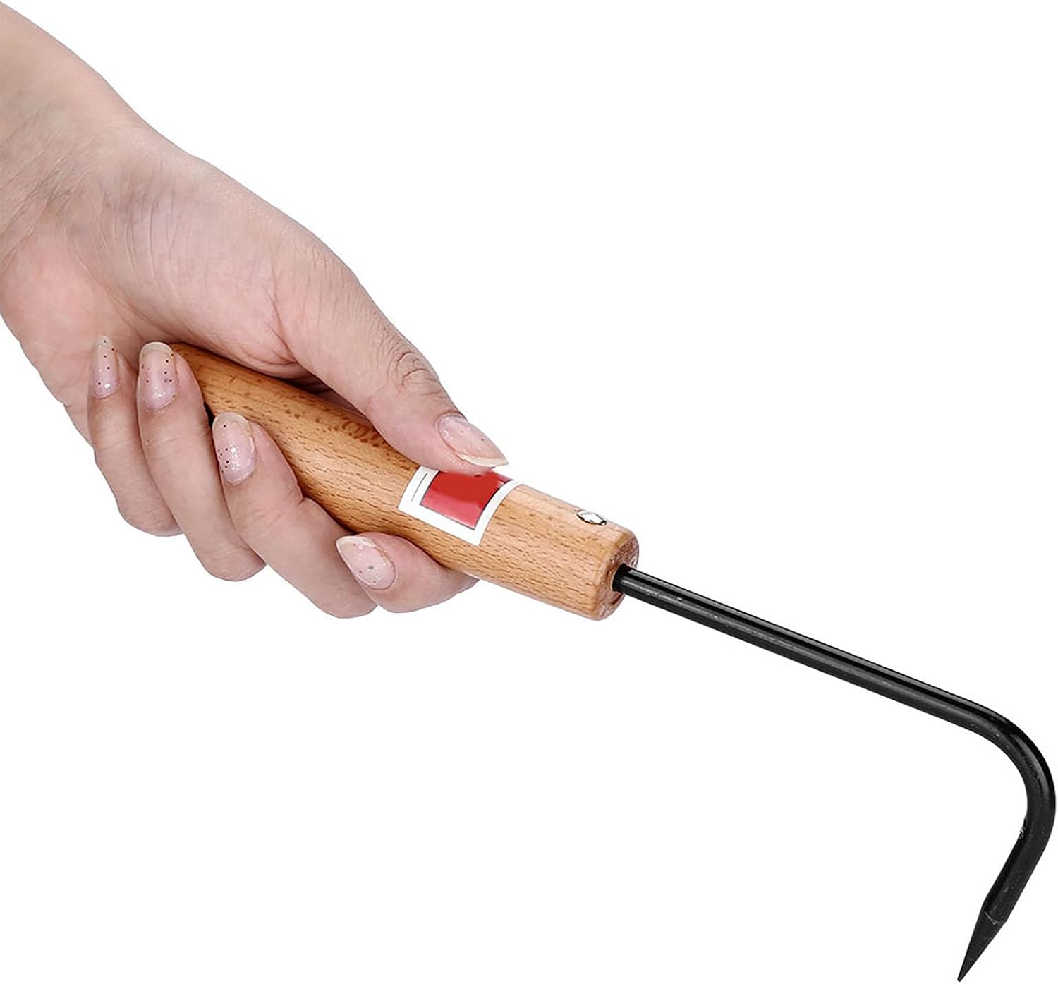Bonsai Tool Root Pick Rake Gardening Steel Hook with Ergonomic Wooden ...