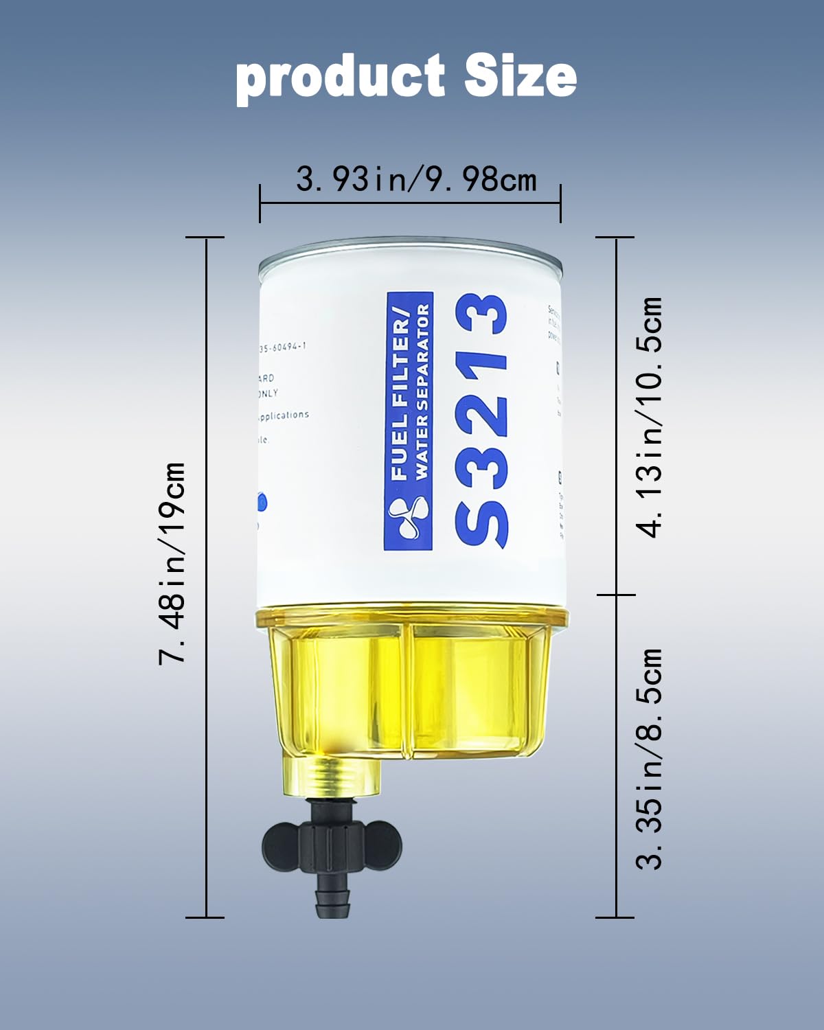 Snapklik.com : CZTHQP S3213 Fuel Water Separator Filter Element