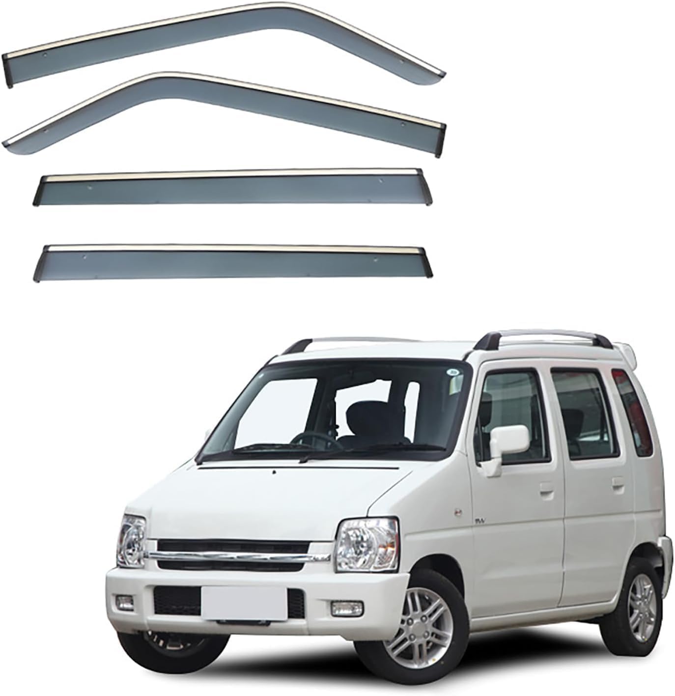 HASKDHN Wind Deflectors for Suzuki Wagon R MK1 1993-2007, WIND RAIN SUN ...