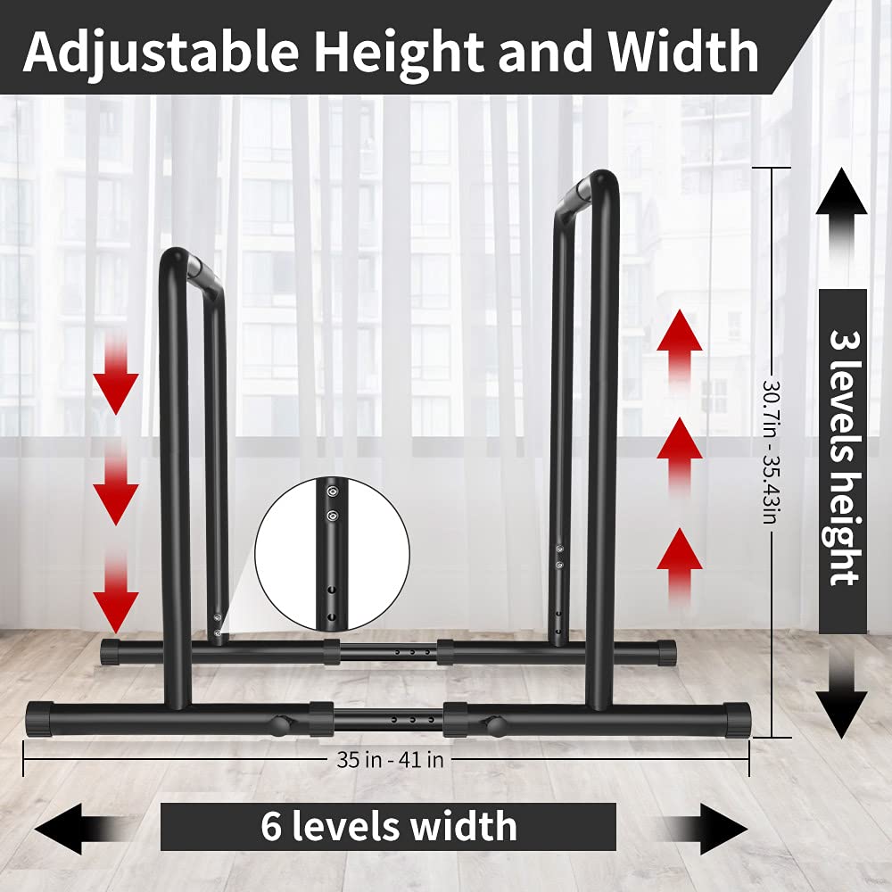 Dripex 500lbs Adjustable Dip Bar Heavy Duty Steel Dip Station, Home Dip ...