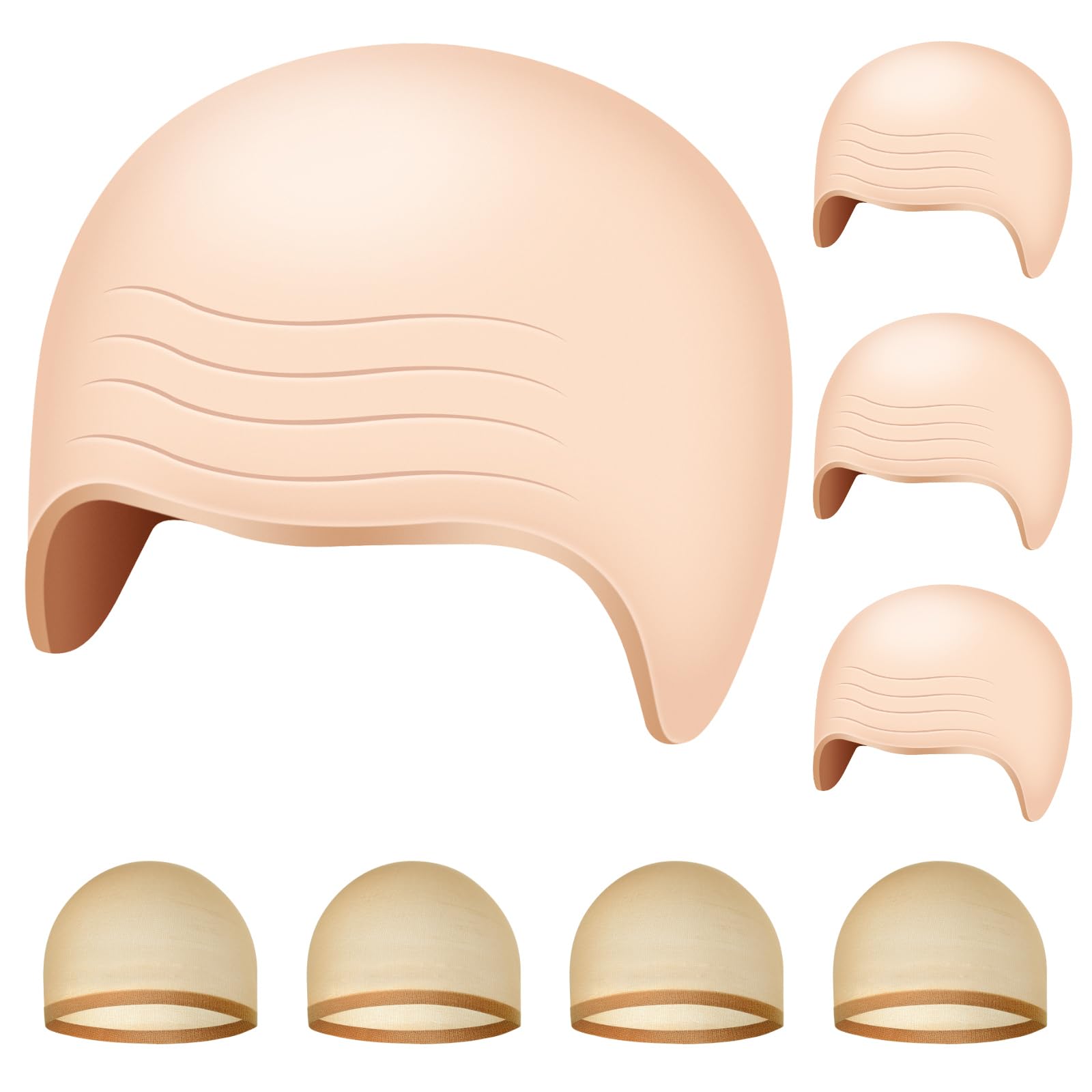 Near Me Kangaroo Latex Bald Cap - Realistic Bald Head Costume Piece For ...