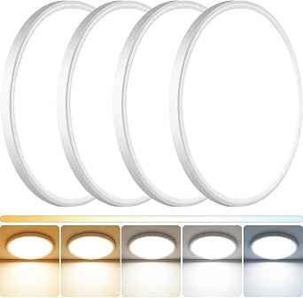 DINGLILIGHTING 4Pack LED Flush Mount Ceiling Light: 12 inch Super Slim ...