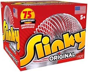 Amazon.com: The Original Slinky Walking Spring Toy, Metal Slinky : Toys ...