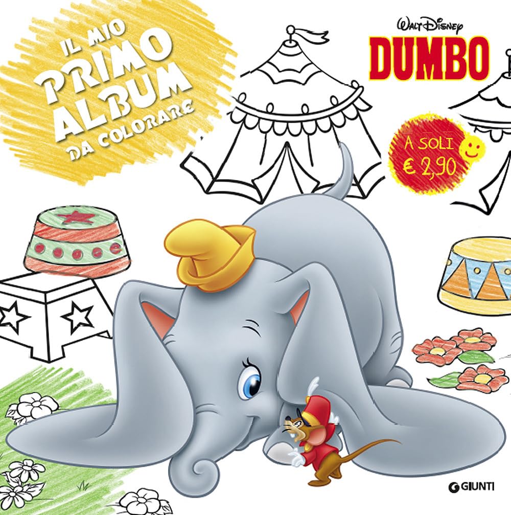 Dumbo. Primo album da colorare (Nuovo primo album) : Amazon.es: Libros