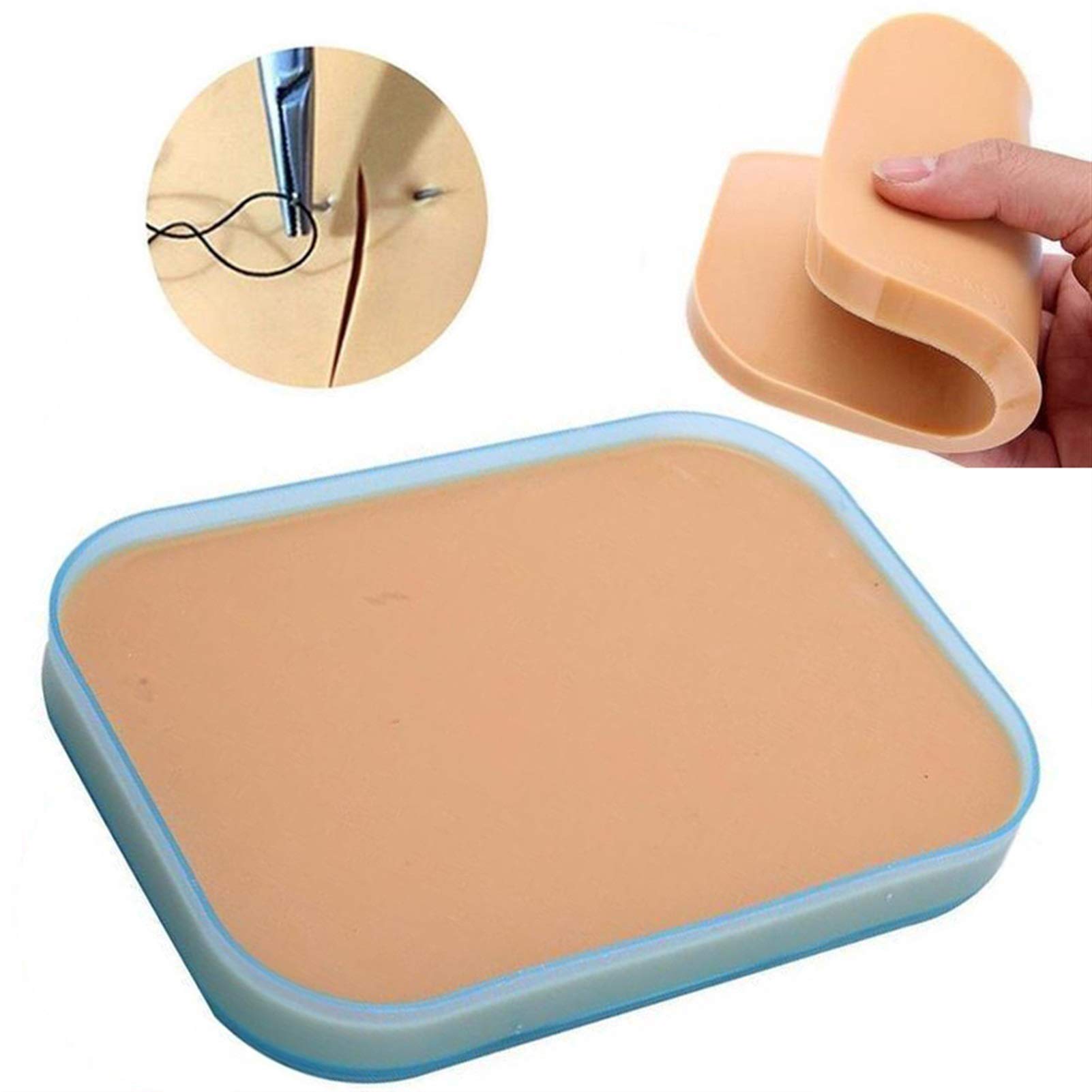 Medical Human Skin Model Silicone Module Surgery Kit Surgical Sutured ...