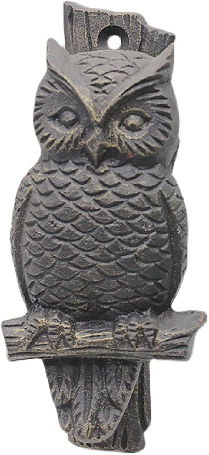 Amazon.com: Classic Vintage Owl Door Knockers Cast Iron, Front Door ...
