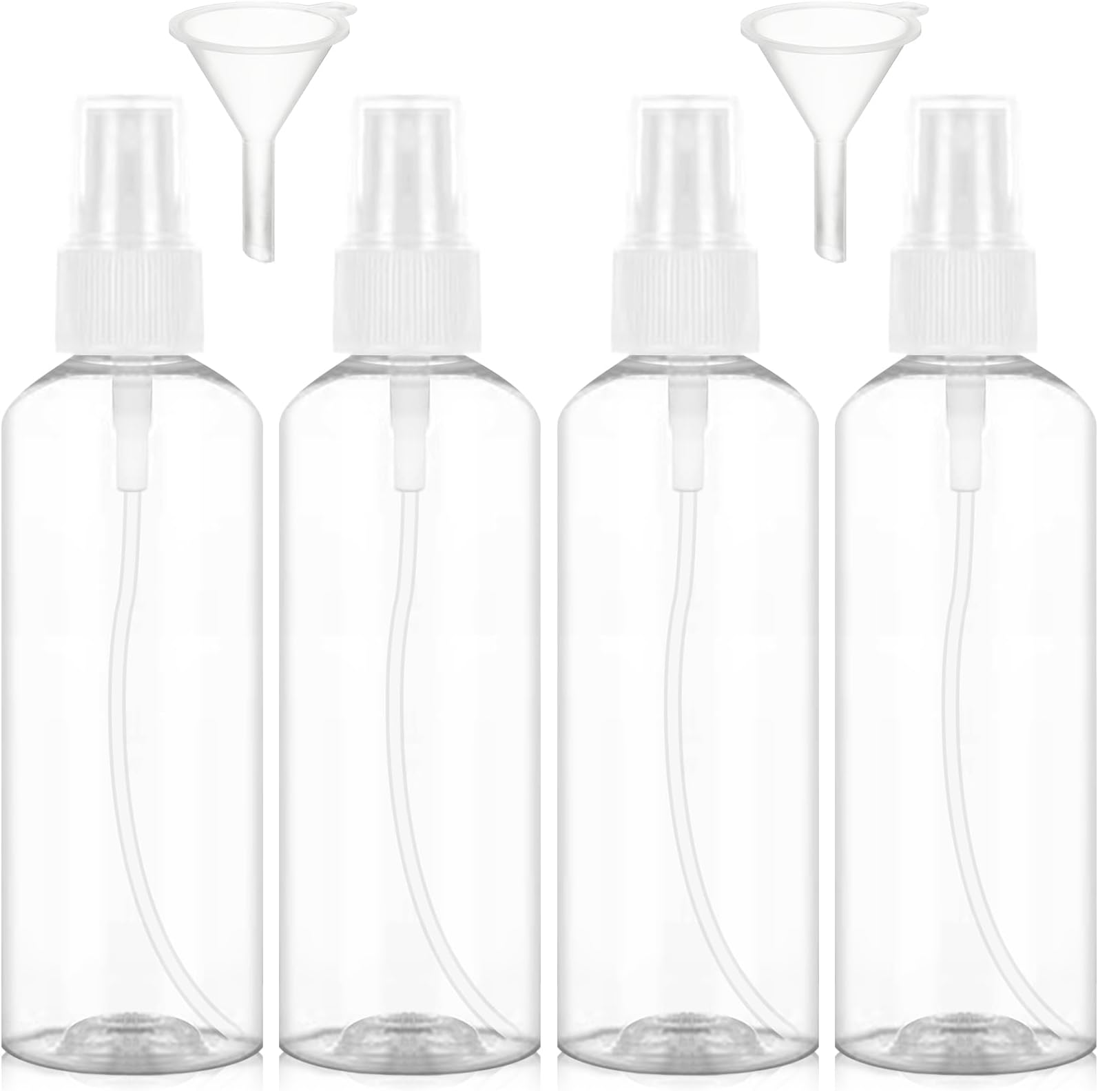 Nutabevr 4 stuks bruine verstuiverspuitfles, 2 x 100 ml + 2 x 50 ml ...