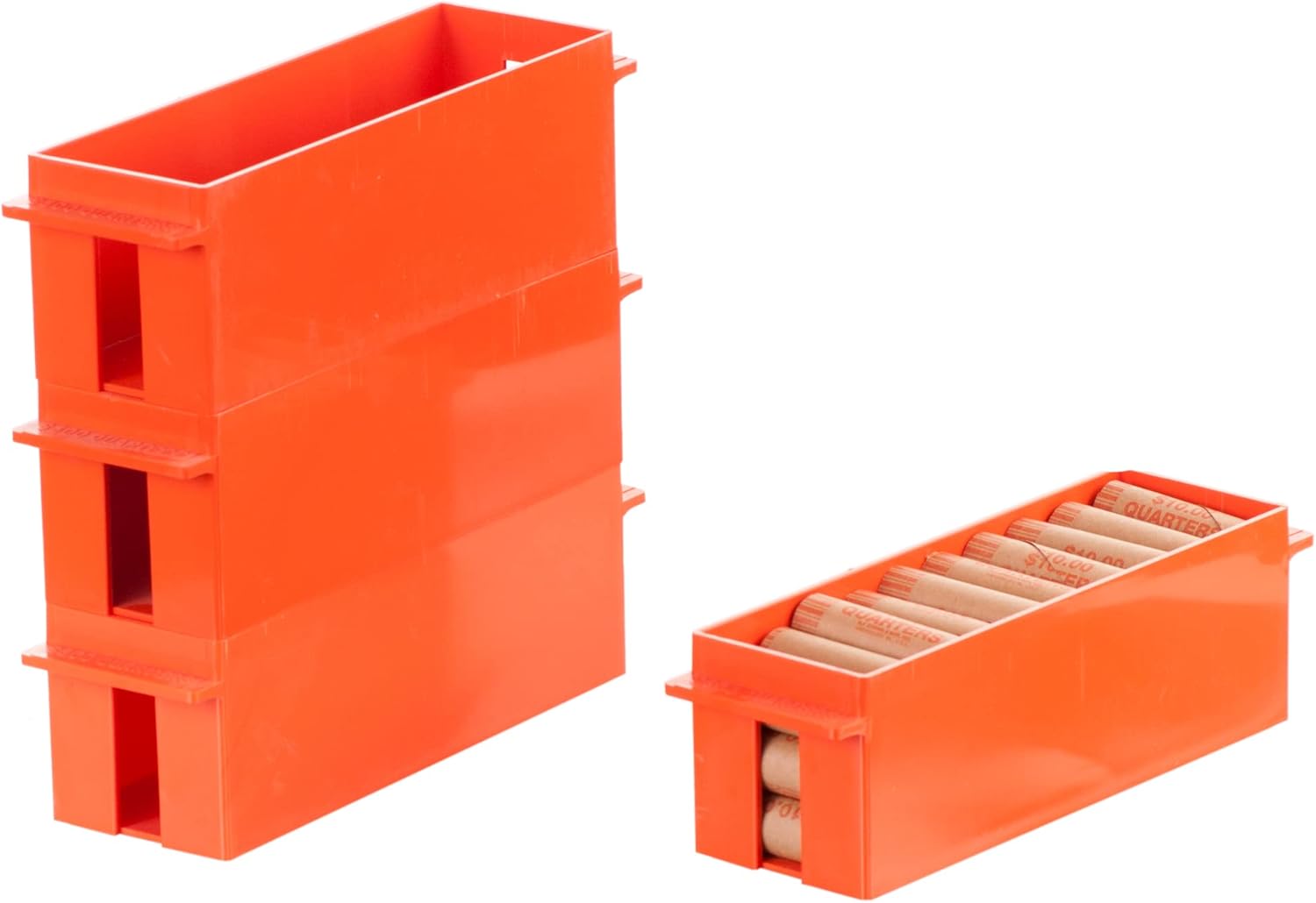 Amazon.com: BankSupplies Quarter Large Capacity Coin Storage Box ...