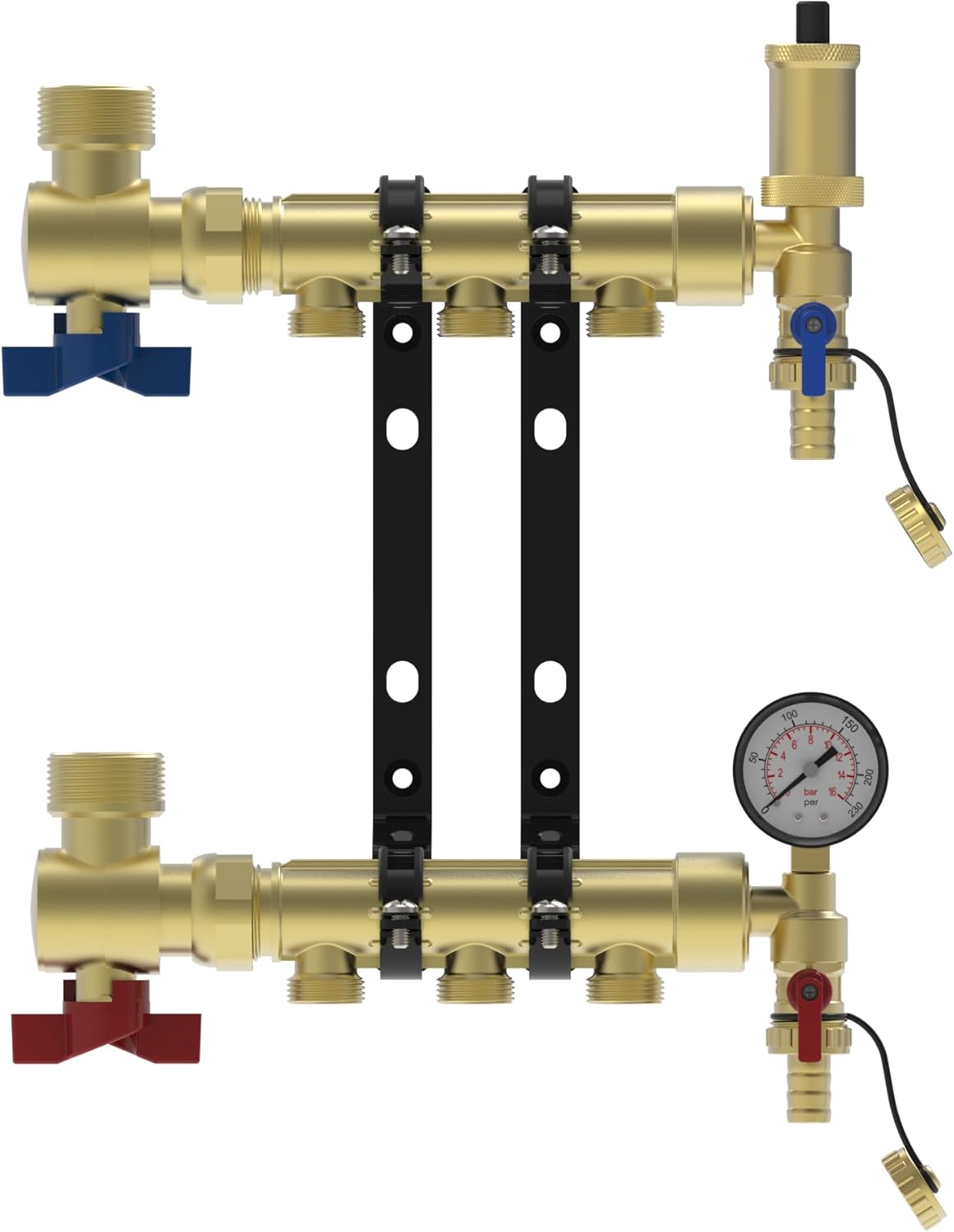 Amazon.com: Radiant Floor Manifold,No adjustment,2-4 Branch Floor ...