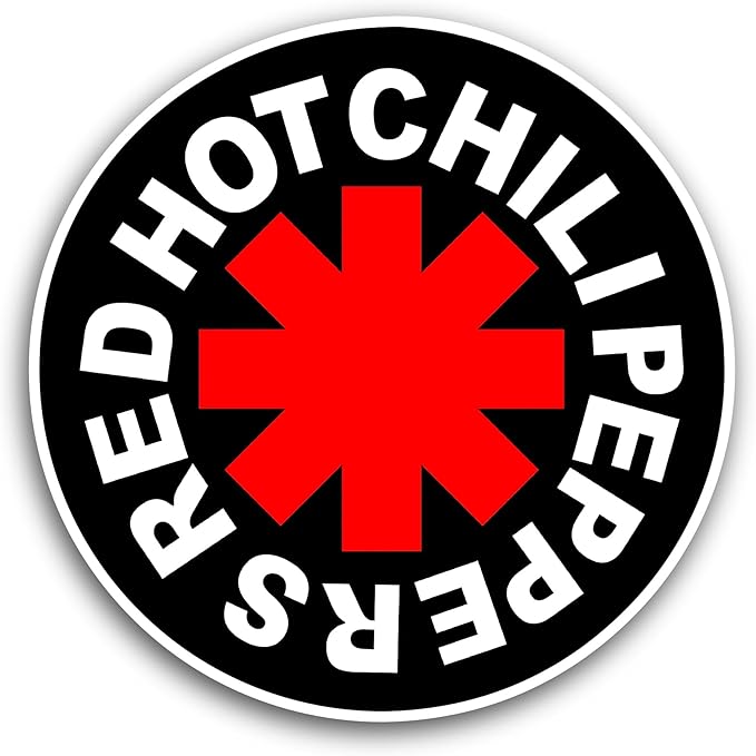 Amazon.com: 2 (Pieces) 3" and 5" Red Hot Chili Peppers Sticker ...