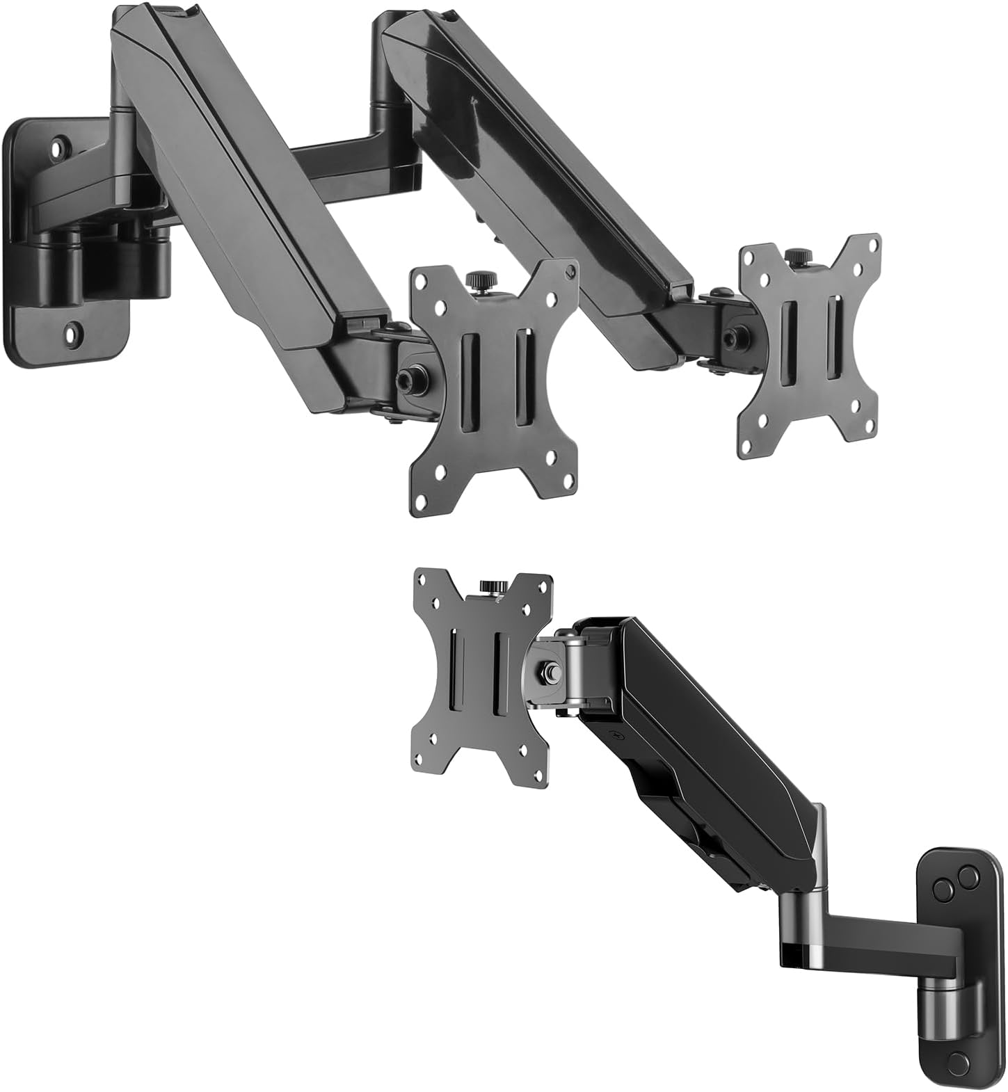 Amazon.com: UPGRAVITY Dual Monitor Wall Mount and Single Monitor Wall ...