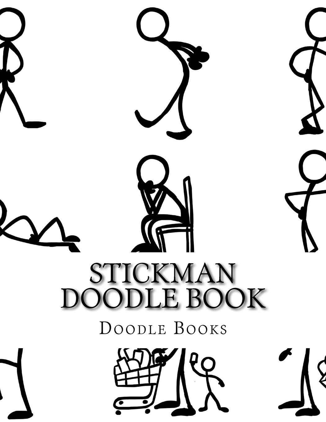 Amazon.com: Stickman Doodle Book (8.5 x 11 Stickman Sketchbook, Drawing ...