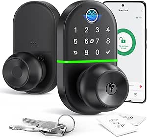 Keyless Entry Knob for Front Door: NICE DIGI Keypad Digital Lock ...