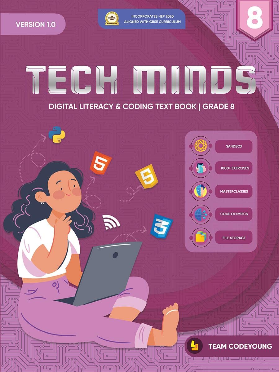 Amazon | TECH MINDS Version 1.0: Digital Literacy & Coding Text Book ...