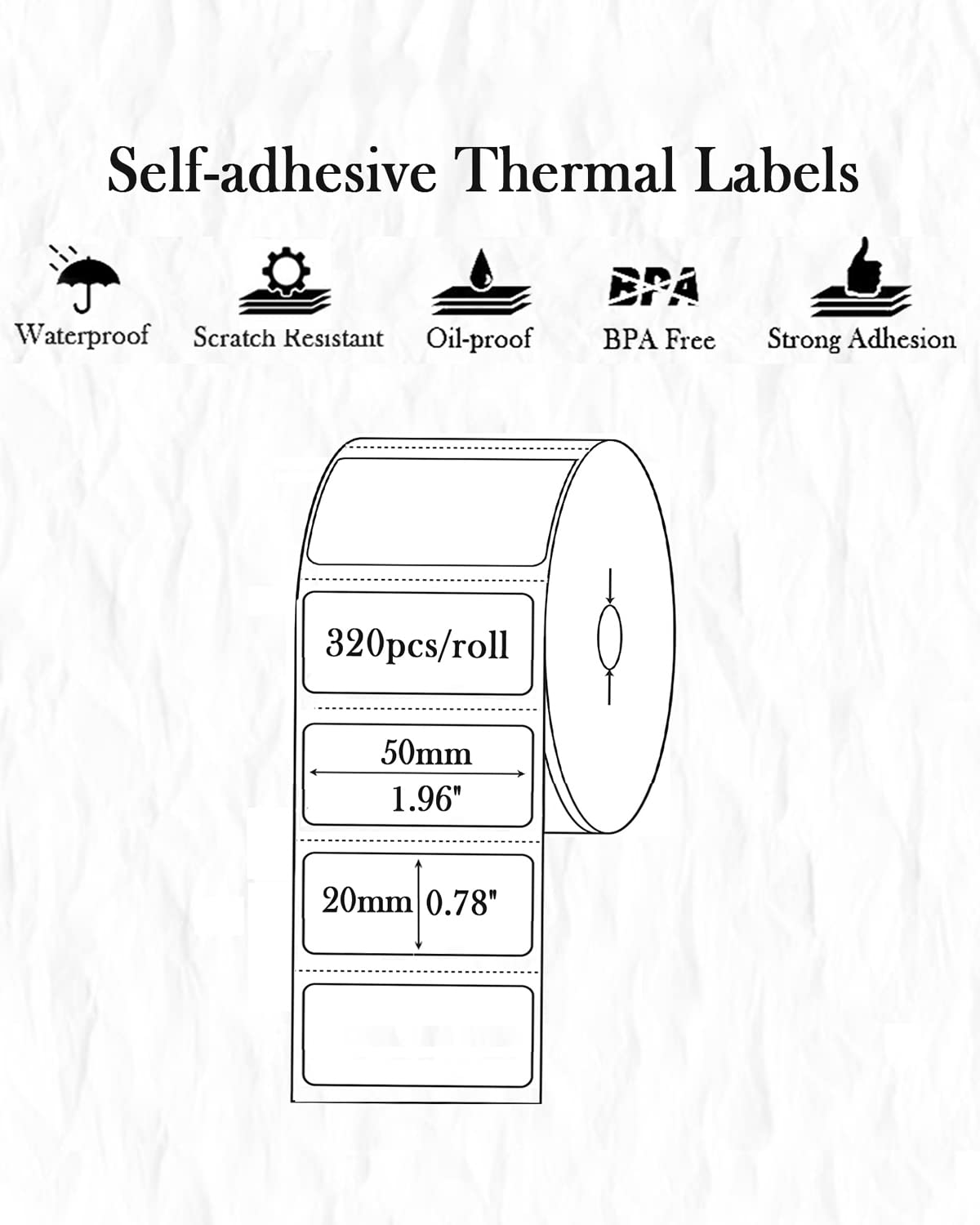 Snapklik.com : M110 Labels White M220 Label Paper 50x20mm For M110 M220 ...